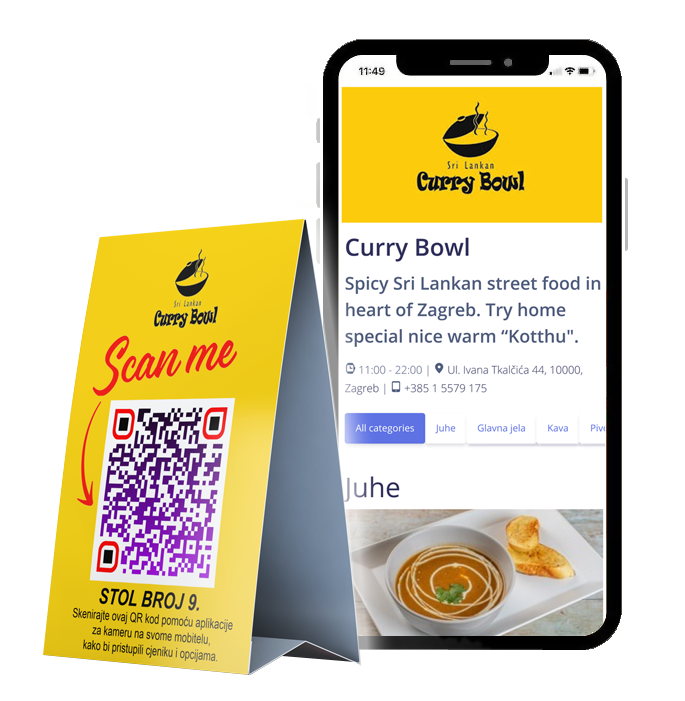 QR CJENIK PRO | QR MENU PRO - qrmenuee